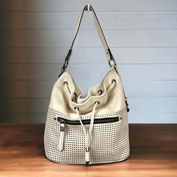 The Sak | Bags | The Sak Cream Leather Medium Size Bucket Bag | Poshmark